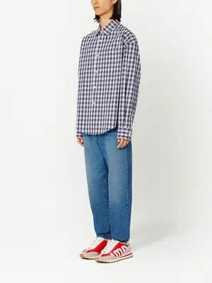AMI Paris Plaid Long-sleeve Shirt