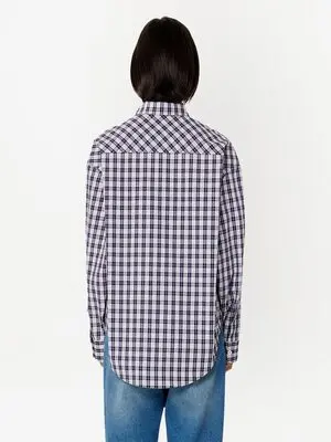 AMI Paris Plaid Long-sleeve Shirt
