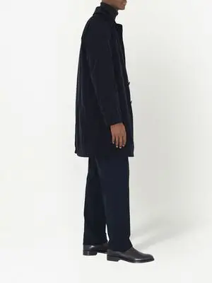 Burberry Single-breasted Logo Patch Coat