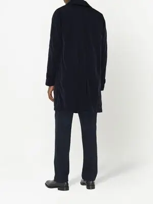 Burberry Single-breasted Logo Patch Coat