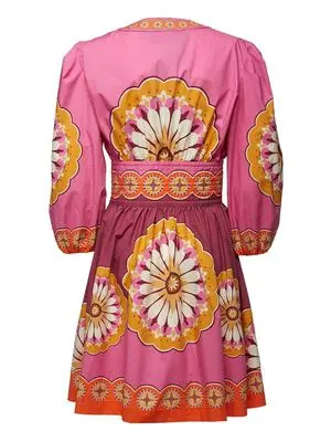 La DoubleJ Margherita V-neck Dress - Pink