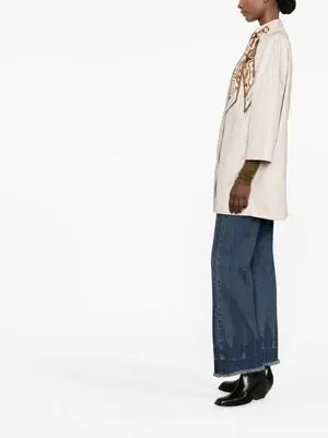 Herno Scarf-embellished Parka Coat