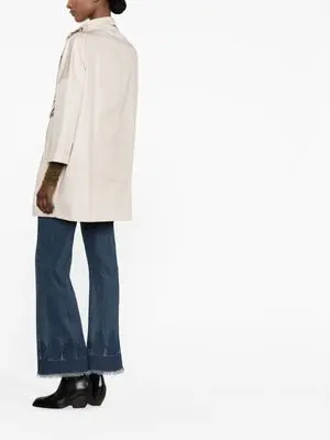 Herno Scarf-embellished Parka Coat