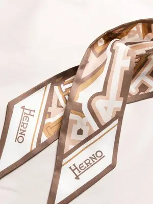 Herno Scarf-embellished Parka Coat