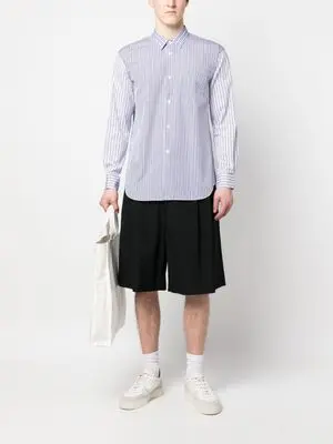 Comme Des Garçons Striped-pattern Cotton Shirt