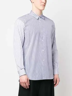 Comme Des Garçons Striped-pattern Cotton Shirt