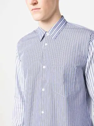 Comme Des Garçons Striped-pattern Cotton Shirt