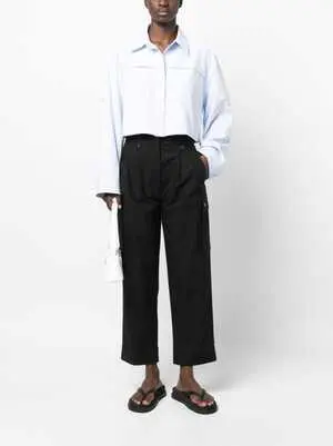 TWINSET Cropped Straight-leg Trousers