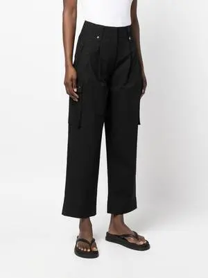 TWINSET Cropped Straight-leg Trousers