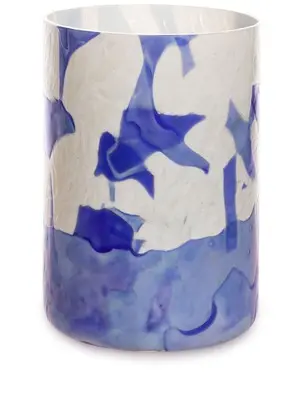 STORIES OF ITALY Nougat Murano Glass Tumblers - Blue