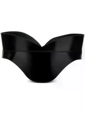 Alexander McQueen Leather Corset Belt - Black
