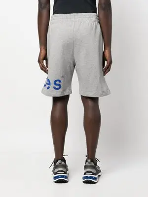 Études Studio Logo-print Organic Cotton Shorts - Grey