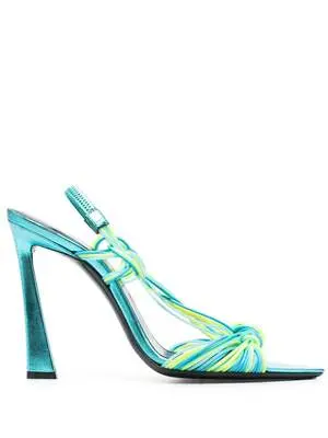Saint Laurent 120mm Gippy Knot-detail Sandals