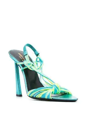Saint Laurent 120mm Gippy Knot-detail Sandals