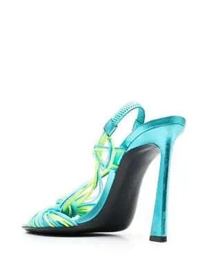 Saint Laurent 120mm Gippy Knot-detail Sandals