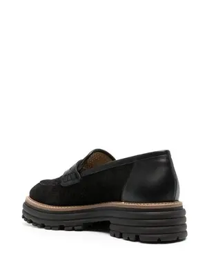 BALDININI Bead-detail Suede Loafers