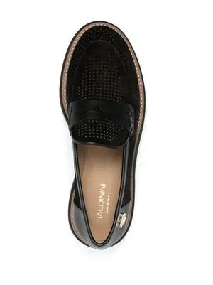 BALDININI Bead-detail Suede Loafers
