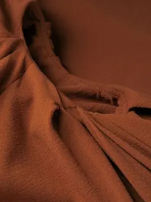 Jacquemus Abanada Draped Asymmetric Dress - Brown