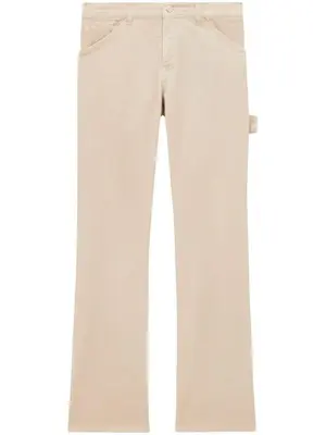 COURREGES Velvet-effect Flared Trousers