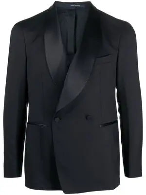 Tagliatore Virgin-wool Double-breasted Blazer