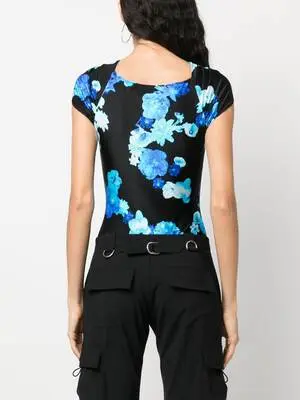 Coperni Floral-print Bodysuit