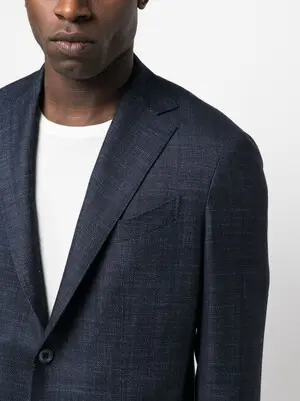Corneliani Single-breasted Chambray Blazer