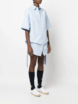 Thom Browne Short-sleeve Shirt Dress - Blue