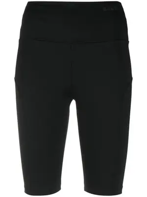 MSGM High-waisted Stretch Shorts - Black