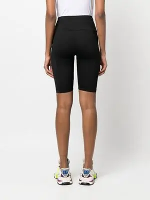 MSGM High-waisted Stretch Shorts - Black