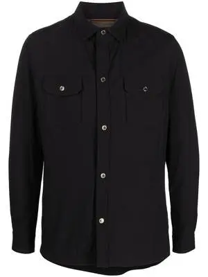 MOORER Press-stud Fastening Shirt Jacket