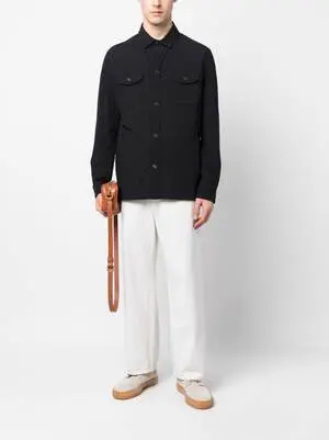 MOORER Press-stud Fastening Shirt Jacket