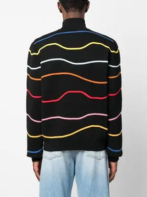 Marni Stripe-pattern Cotton Cardigan