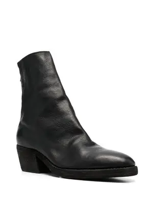Guidi Zip-up Leather Ankle Boots