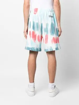 Dsquared2 Distressed Cotton Shorts - Blue