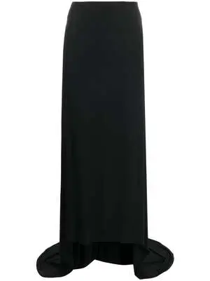 Magda Butrym Asymmetric Draped Floor-length Skirt