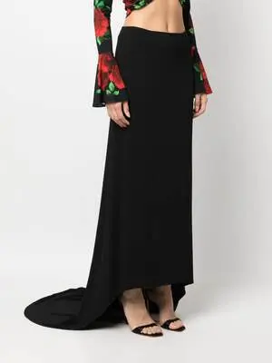 Magda Butrym Asymmetric Draped Floor-length Skirt