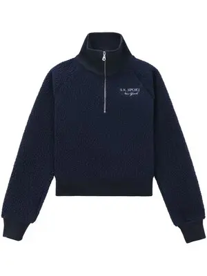 Sporty & Rich Half-zip Fleece Sweatshirt