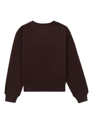 Sporty & Rich Slogan-patch Fleece Jumper