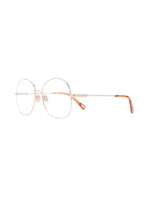 Chloé Benjamine Round-frame Eyeglasses - Gold