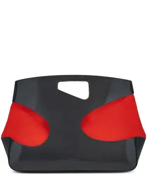 FERRAGAMO Cut-out Top Handle Bag - Black