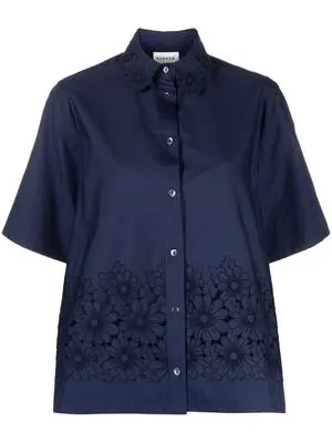 P.a.r.o.s.h Floral-embroidered Shirt