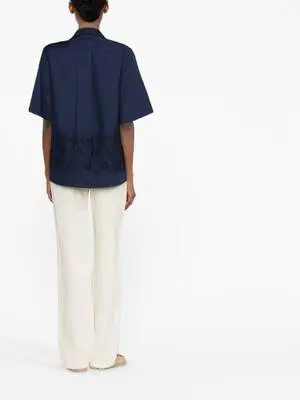 P.a.r.o.s.h Floral-embroidered Shirt