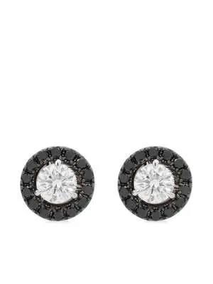 HYT JEWELRY 18kt White Gold Diamond Stud Earrings - Silver
