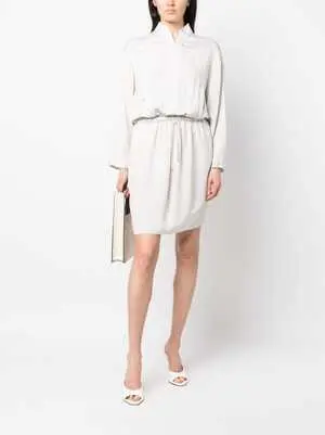Emporio Armani Draped Shirt Dress