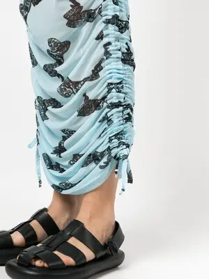 CHARLES JEFFREY Graphic-print Mesh Dress