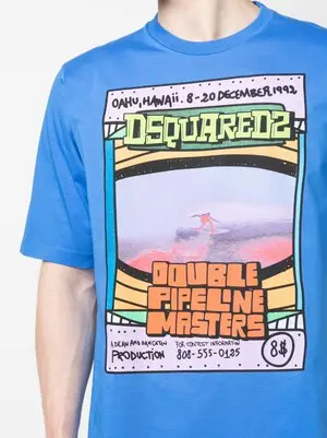 Dsquared2 Graphic-print Short-sleeve Cotton T-shirt