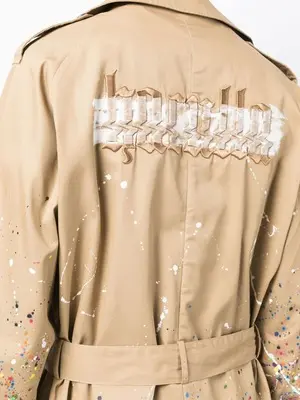 HACULLA. Paint Splatter Trench Coat