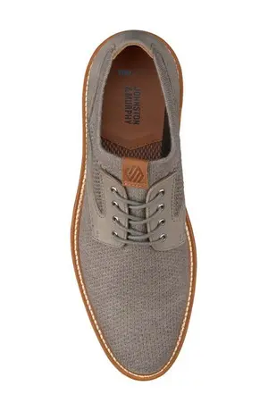 Johnston & Murphy Upton Plain Toe Knit Derby - Gray