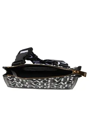 Versace Repeat Logo Print Crossbody Bag