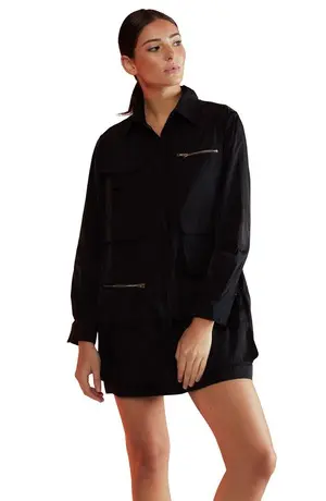 Cynthia Rowley Nylon Backpack Shirtdress